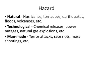 Man made hazards | PPTX