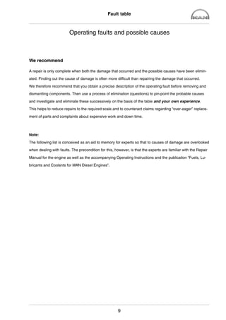 Man marine diesel engine d 2842 le 418 service repair manual | PDF