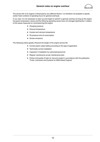 Man marine diesel engine d 2842 le 418 service repair manual | PDF