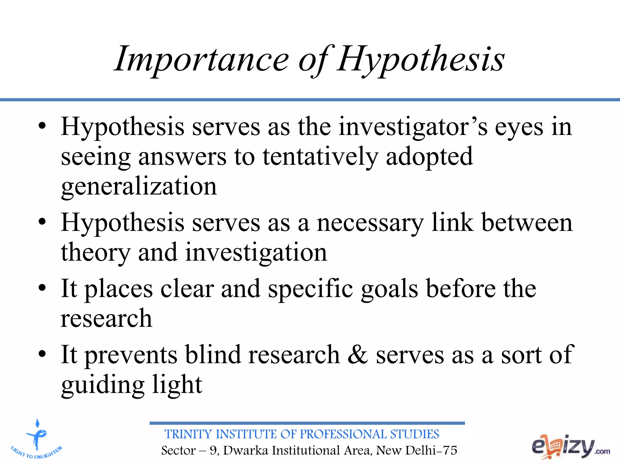 Media Research - Research Hypothesis | PPTX