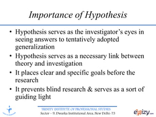 Media Research - Research Hypothesis | PPTX