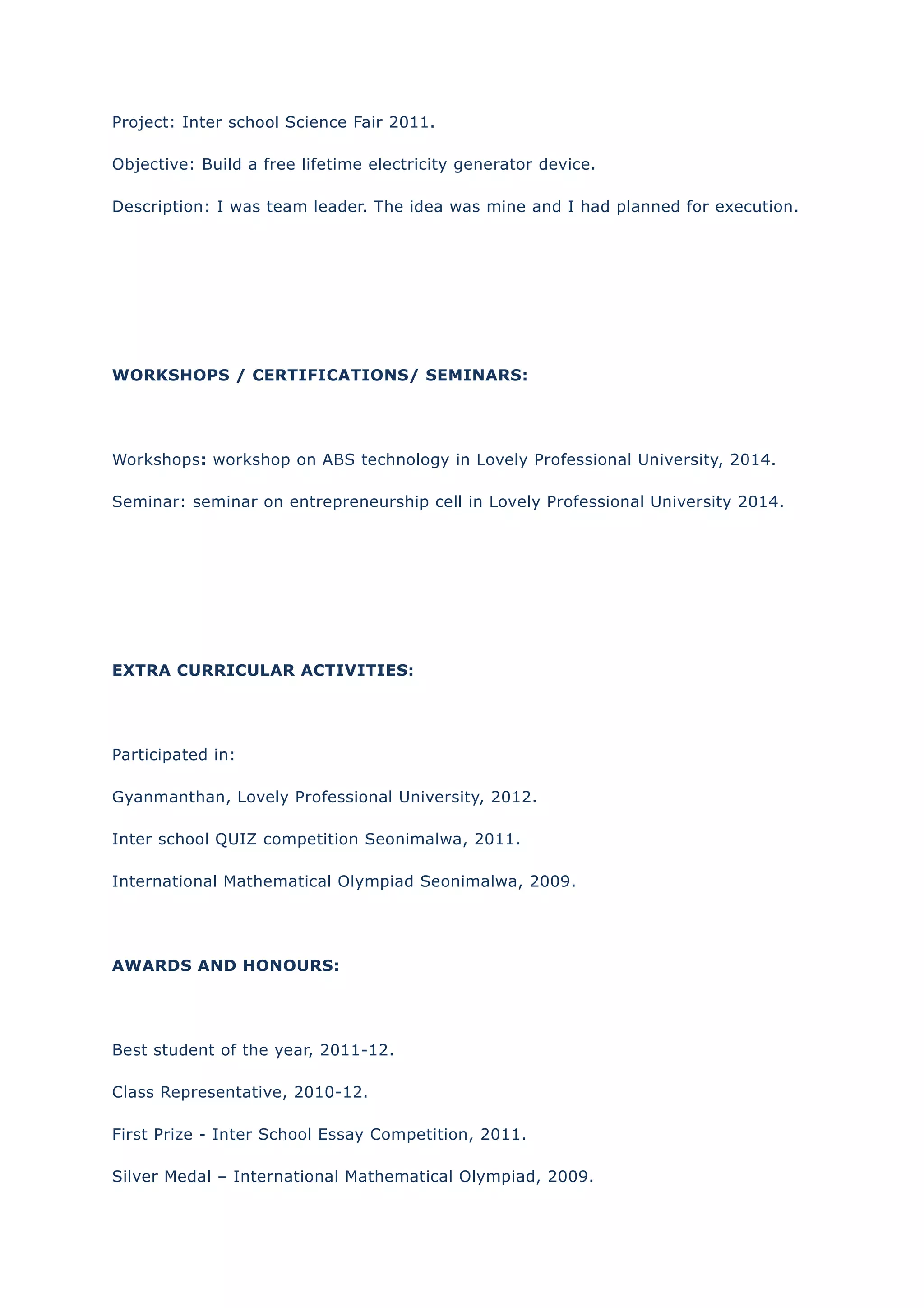 Manmohan resume | DOC | Technology & Computing