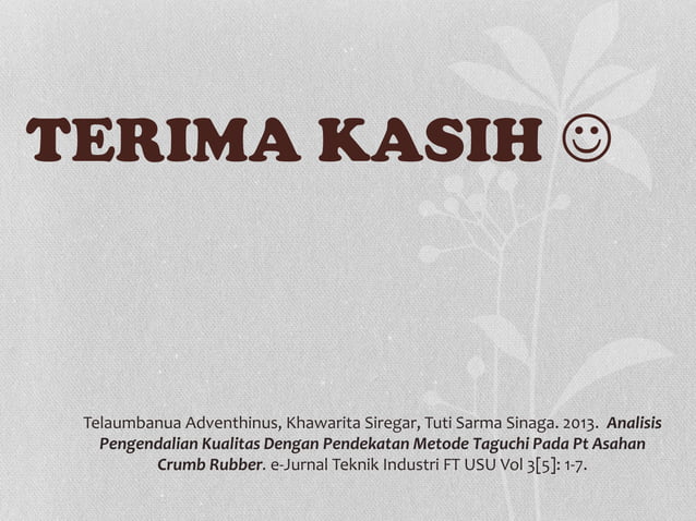 Analisis Seven Tools | PPTX