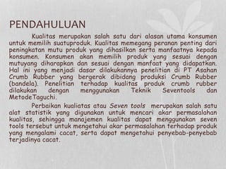 Analisis Seven Tools | PPTX