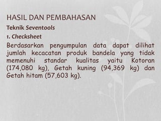 Analisis Seven Tools | PPTX