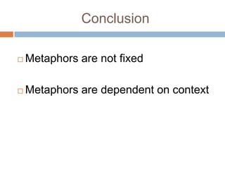 Teachers' Use of Metaphors | PPT