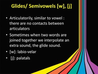Manner of-articulation-glides | PPTX