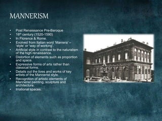 Mannerism | PPTX