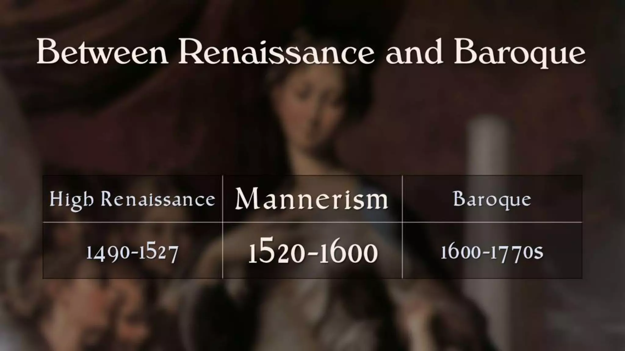 Mannerism (Late Renaissance Art) | PPTX