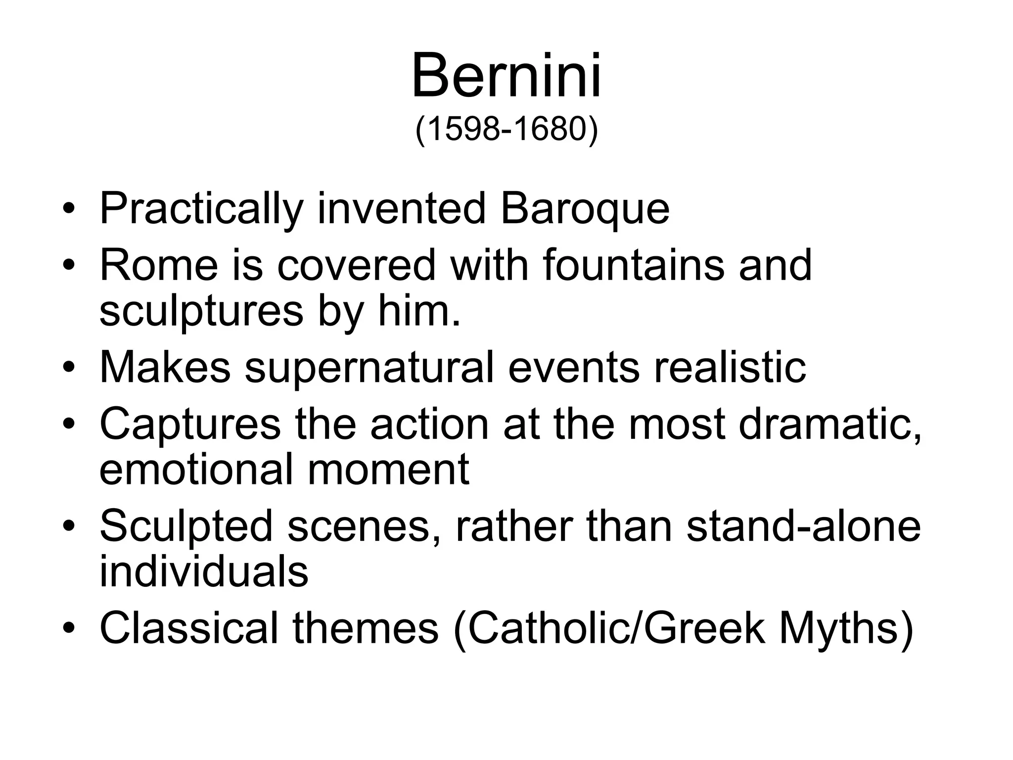 Mannerism & Baroque | PPT | Fine Art