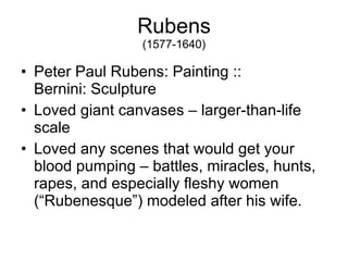 Mannerism & Baroque | PPT | Fine Art