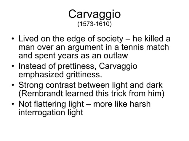 Mannerism & Baroque | PPT | Fine Art