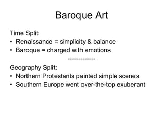 Mannerism & Baroque | PPT | Fine Art