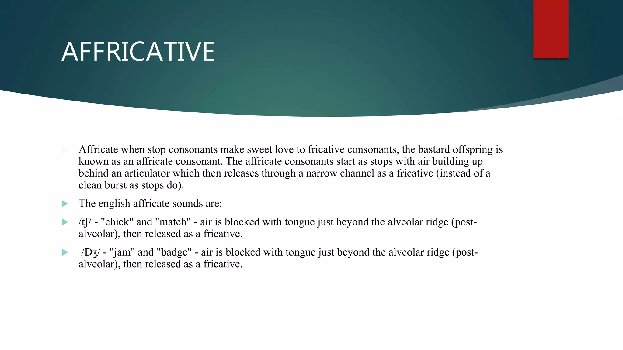 Manner of Articulation | PPTX