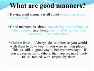 Manners | PPT