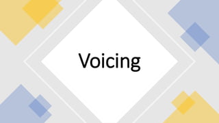 Manners voicing | PPTX