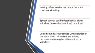 Manners voicing | PPT