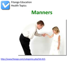 Manners | PPTX
