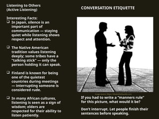 Manners and Etiquette-1 Powerpoint presentation | PPTX