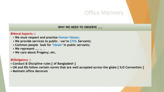 Manners at Office PLUS | PPTX