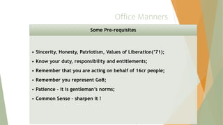 Manners at Office PLUS | PPTX