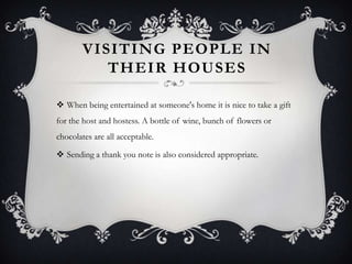 Manners & etiquette | PPTX