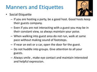 Manners etiquettes | PPTX