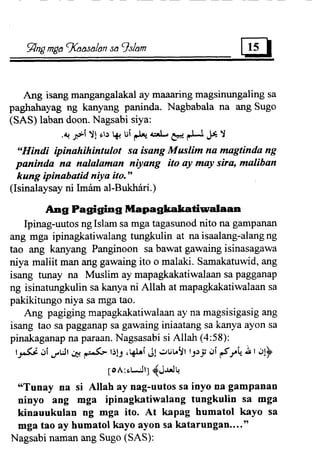 Manners in islam tagalo | PDF