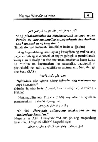 Manners in islam tagalo | PDF