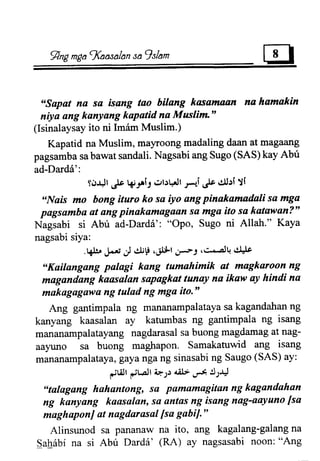 Manners in islam tagalo | PDF