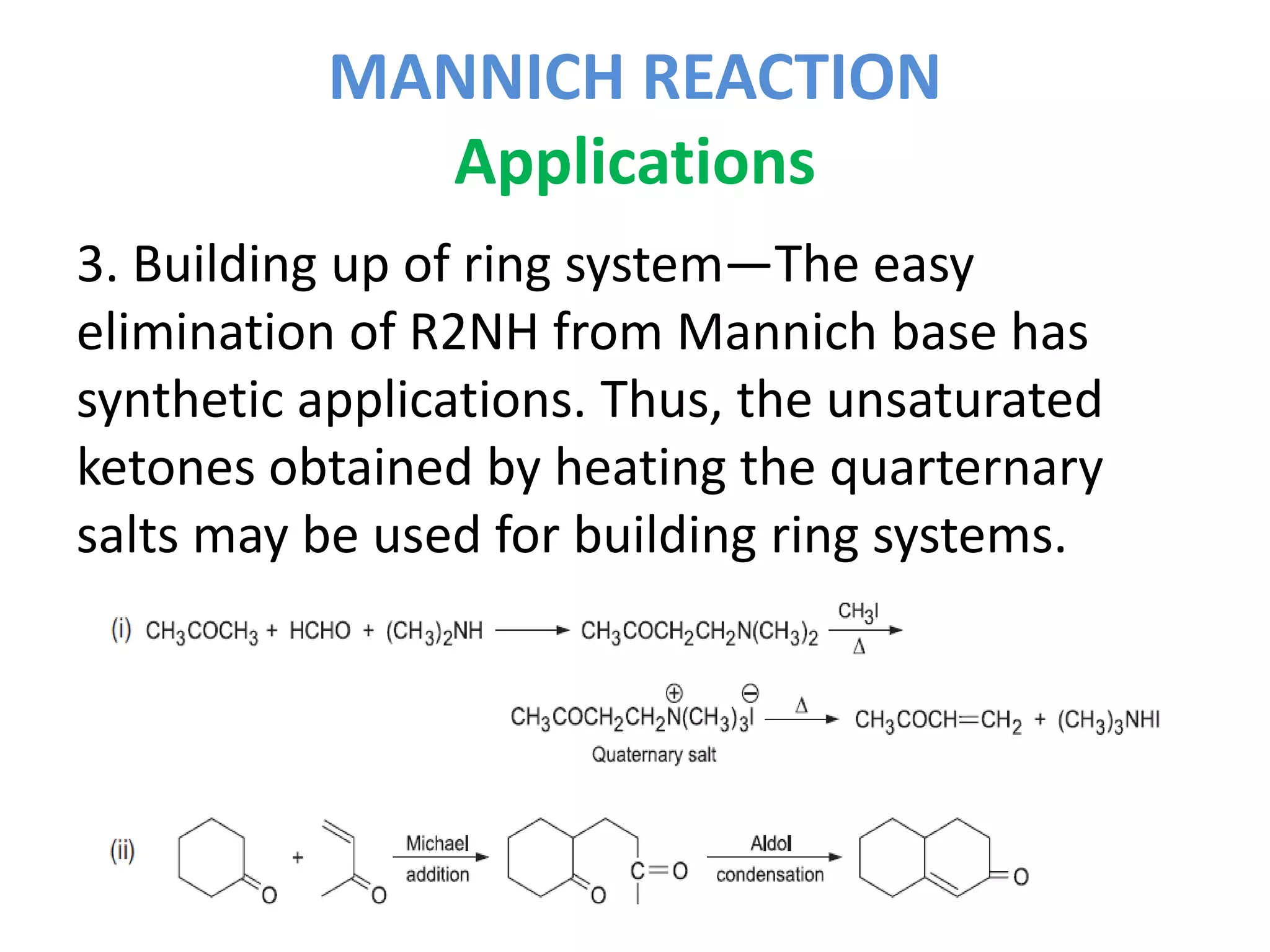 Mannich reaction | PPTX