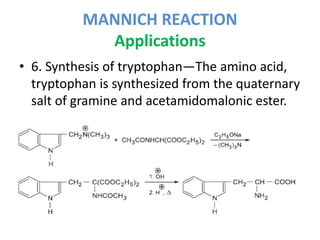 Mannich reaction | PPTX