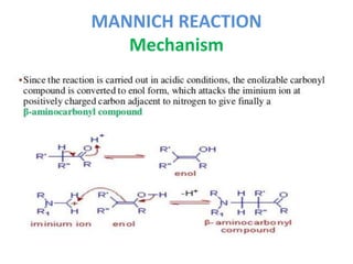 Mannich reaction | PPTX
