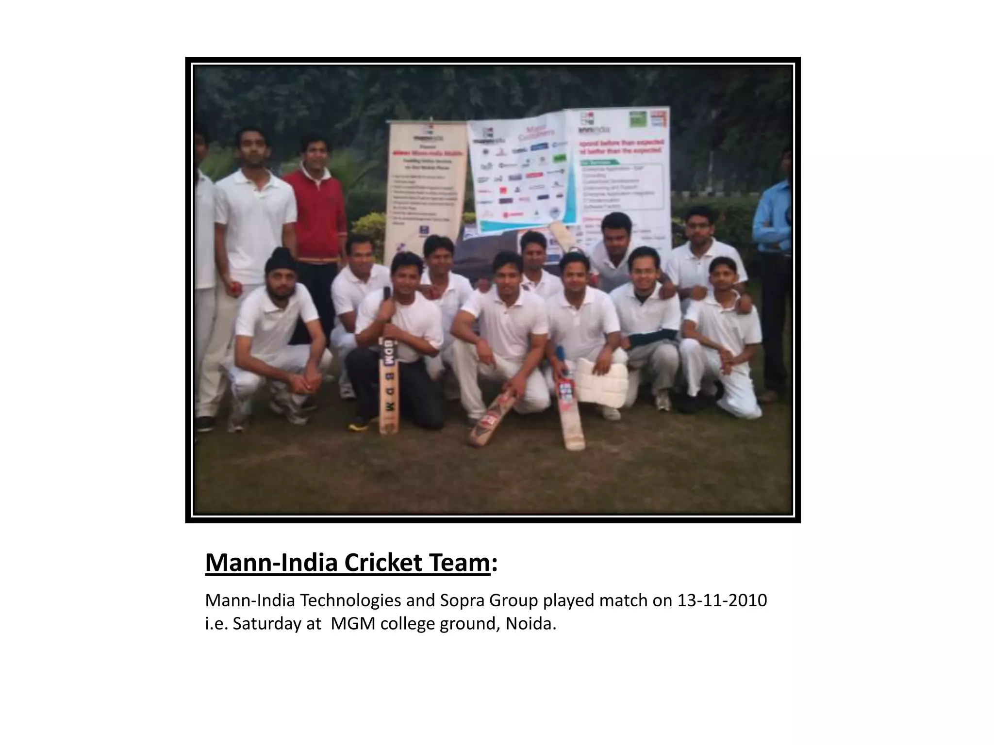 Mann India Cricket Team | PPT