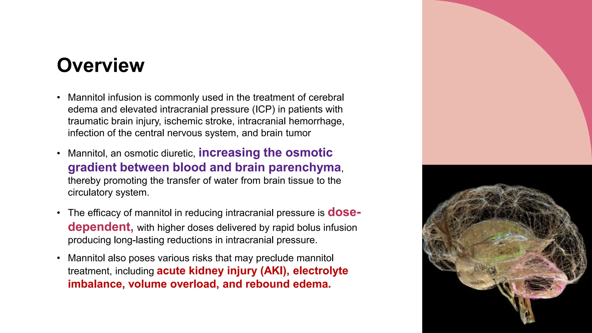 mannitol and its precaution clinical uses | PPTX