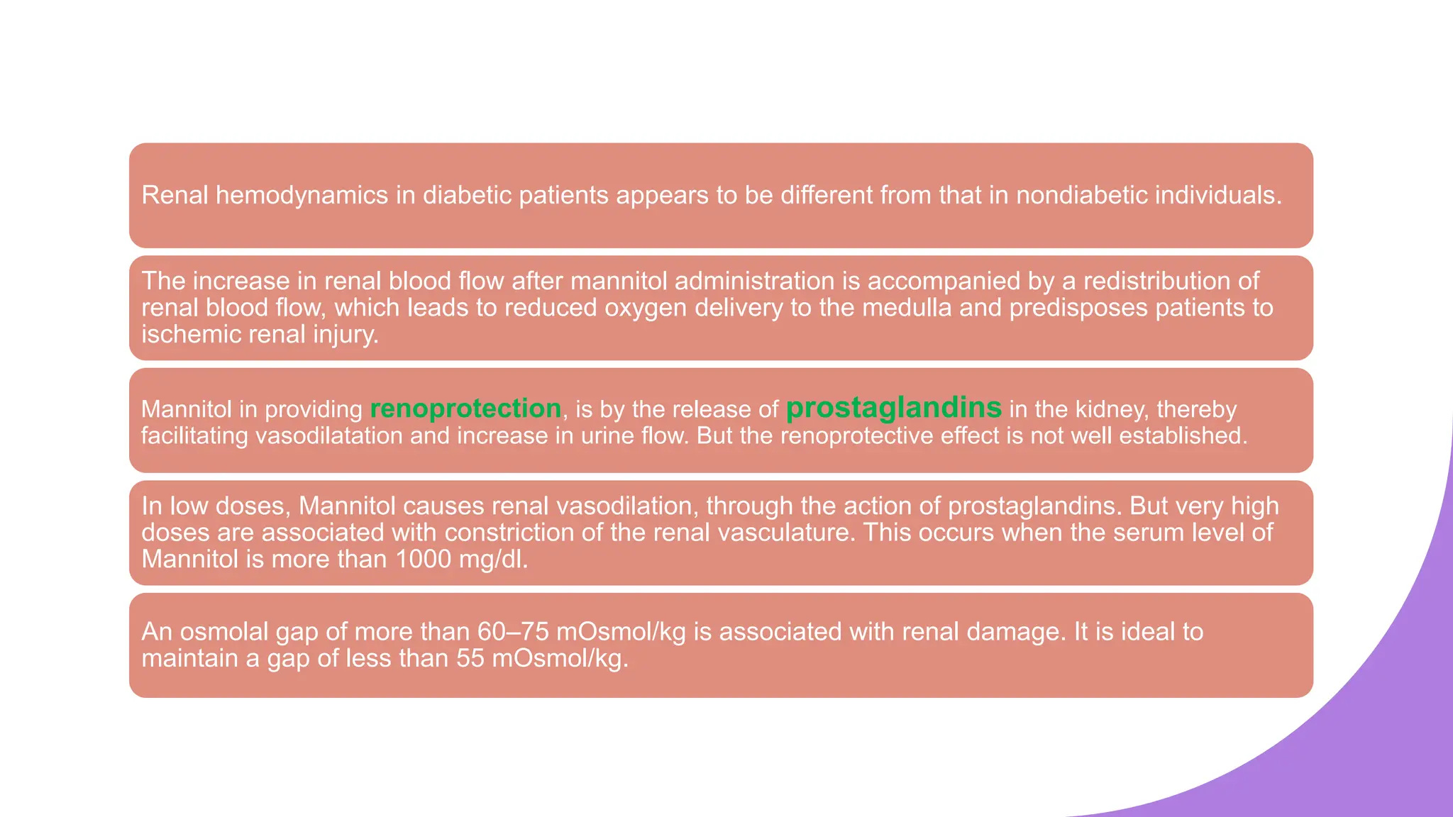 mannitol and its precaution clinical uses | PPTX