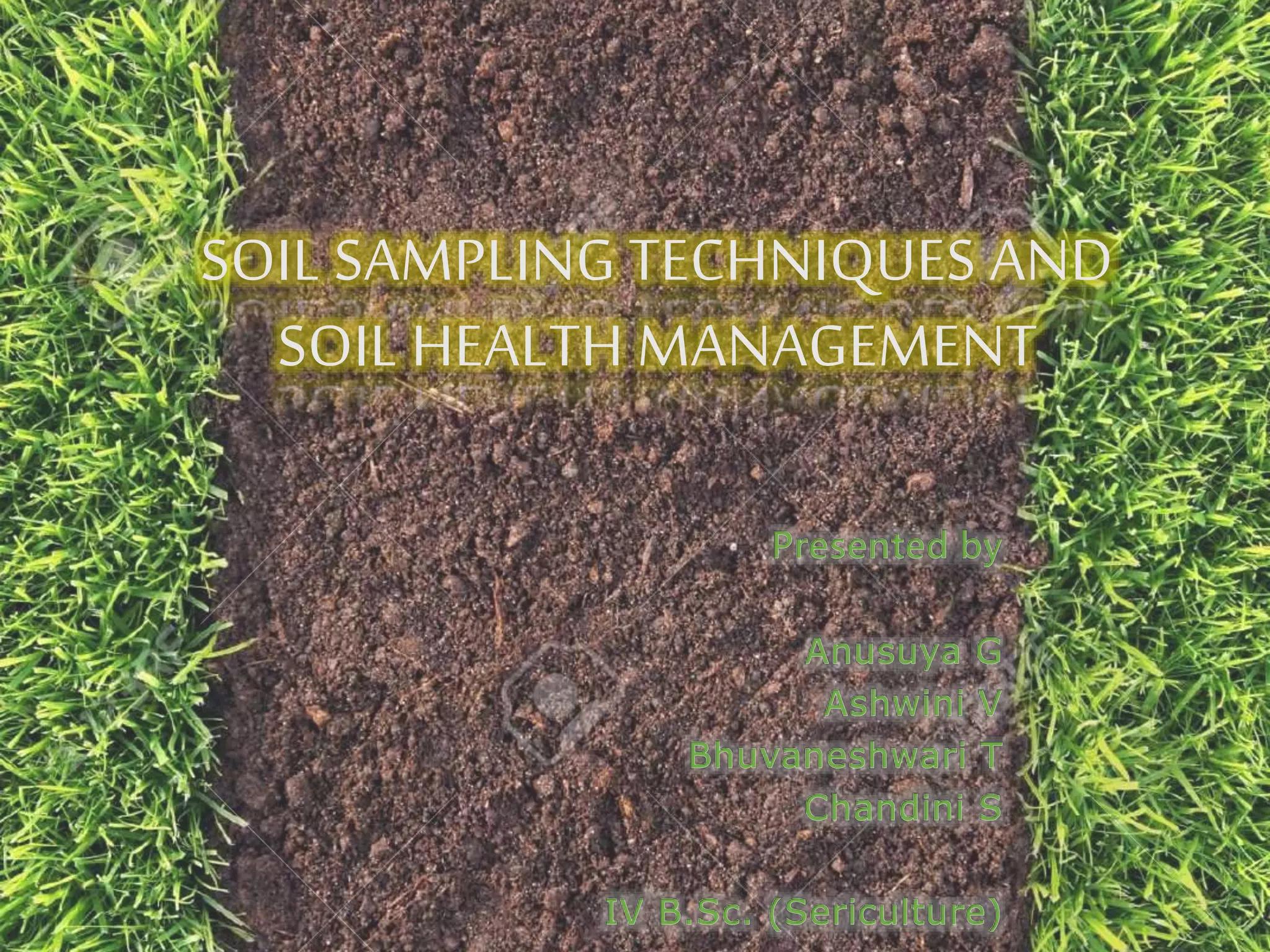 Soil Sampling Techniques and Soil Health Management | PPTX