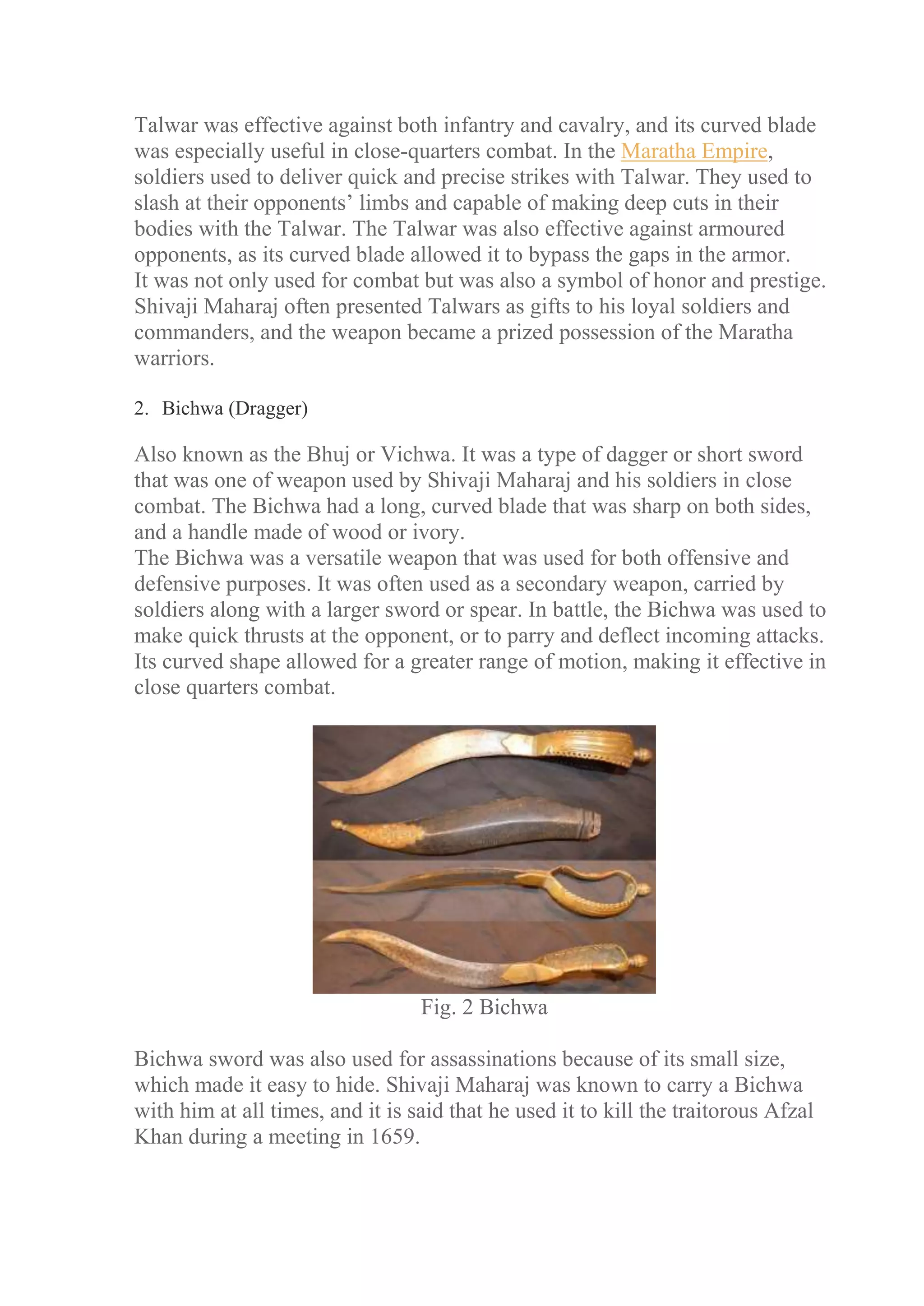 Studying the materials used in weapons during Chhatrapati Shivaji ...