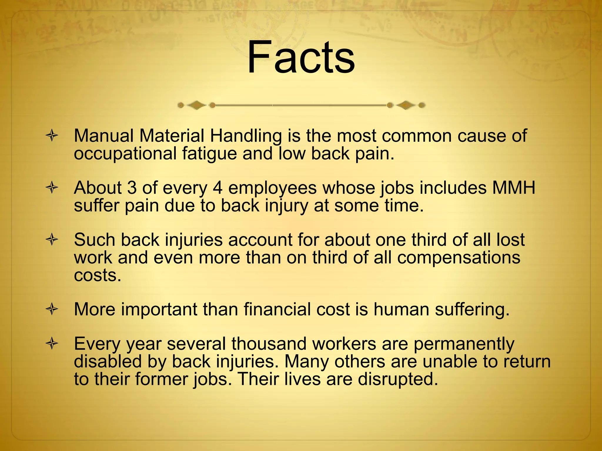 Manual material handling | PPTX