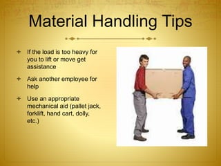 Manual material handling | PPTX