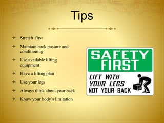 Manual material handling | PPTX