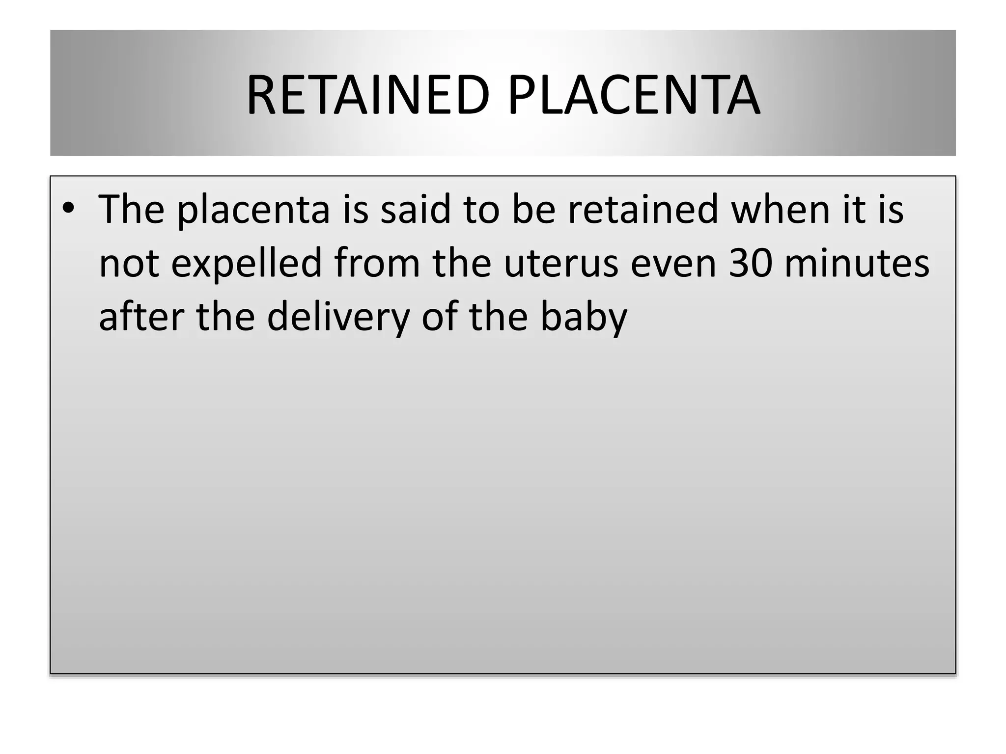 Mannual removal of placenta | PPTX