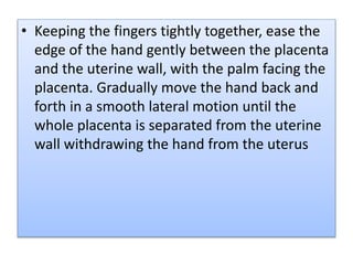 Mannual removal of placenta | PPTX