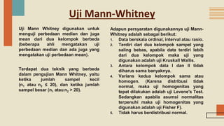 uji mann whitney dan uji fisher | PDF