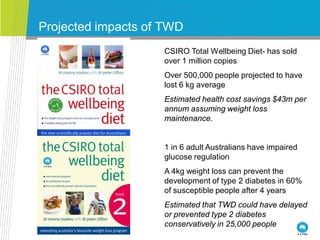 Total Well Being Diet: - from lab bench to kitchen table | PPT