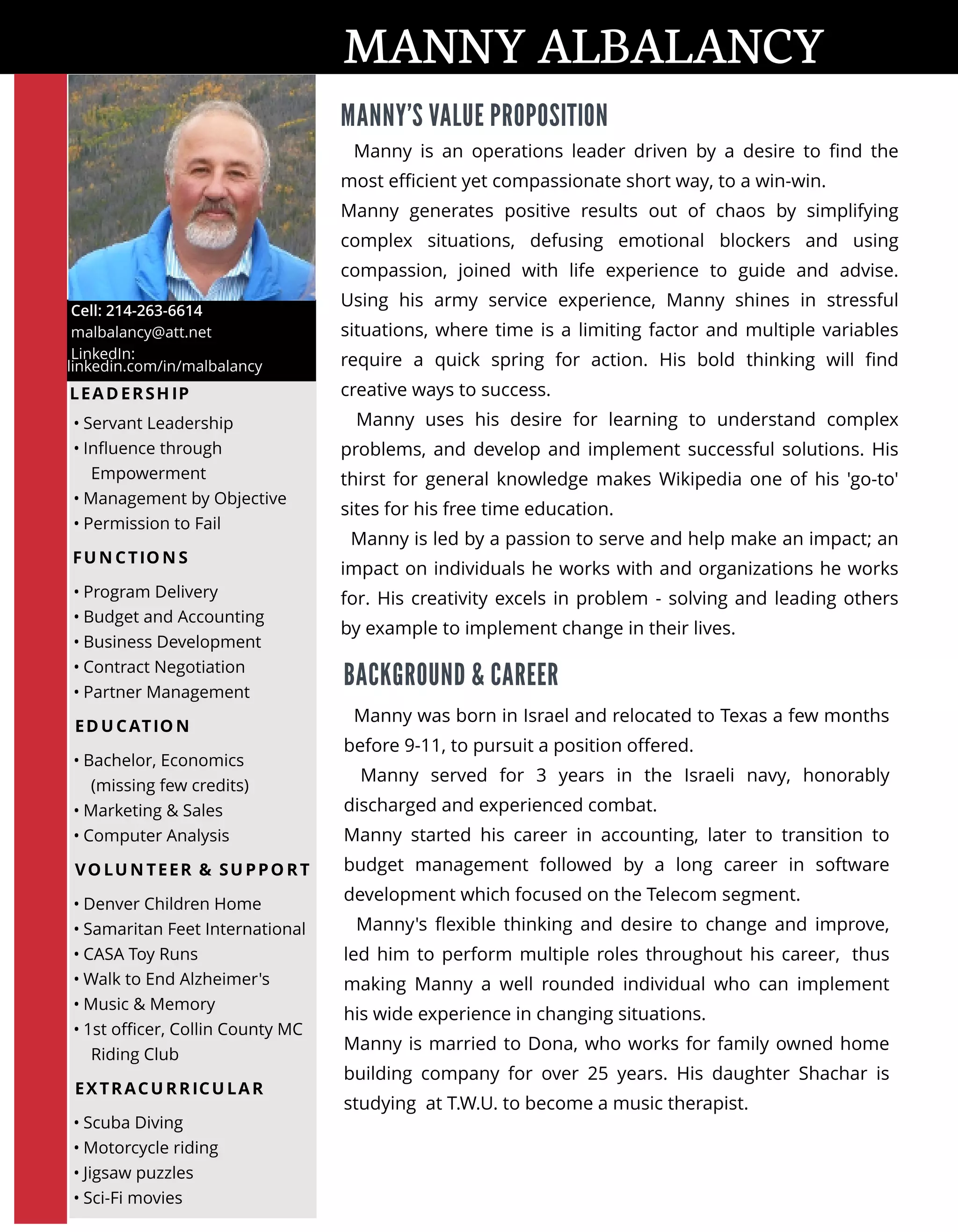 Manny's biography | PDF