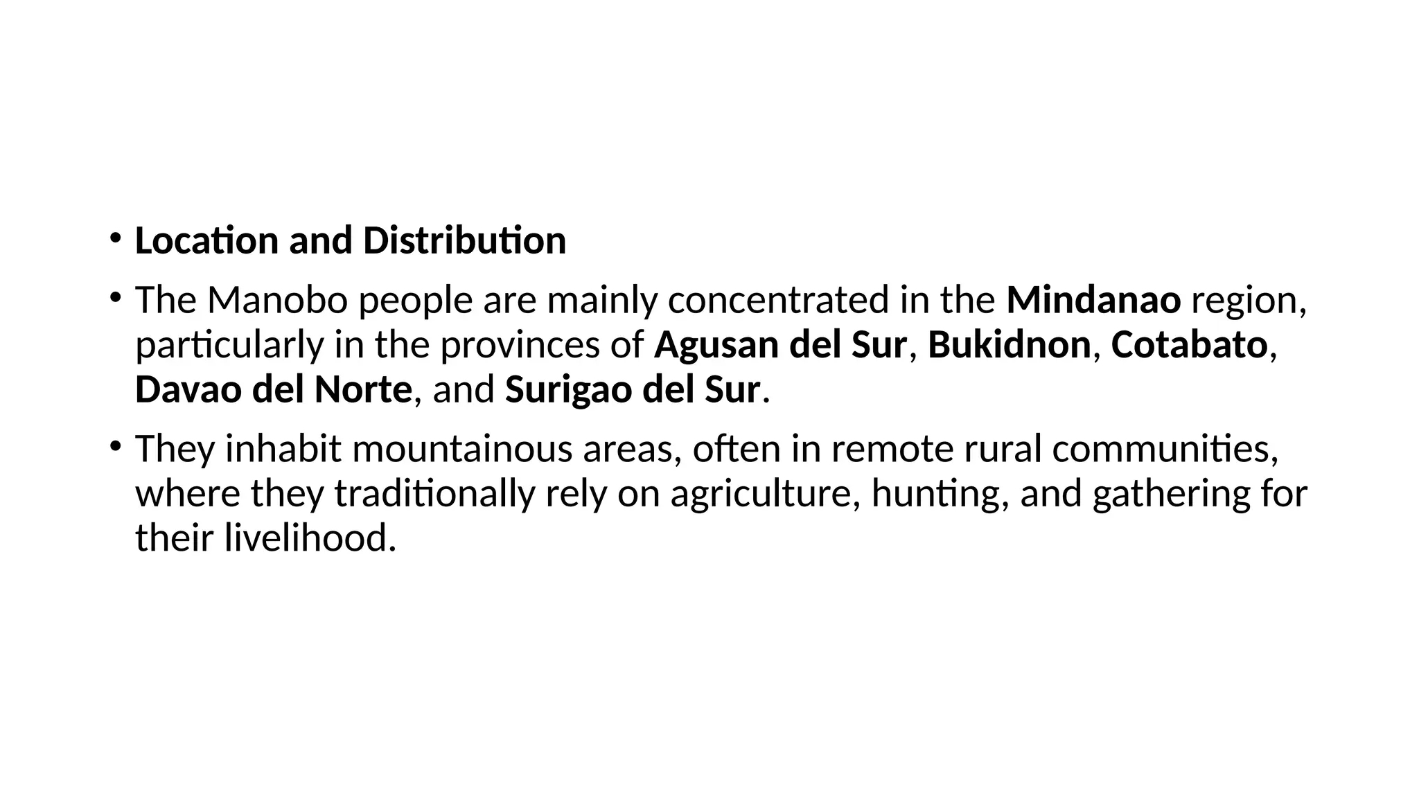 MANOBO IN THE PHILIPPINES. SHORT BACKGROUNDpptx | PPTX