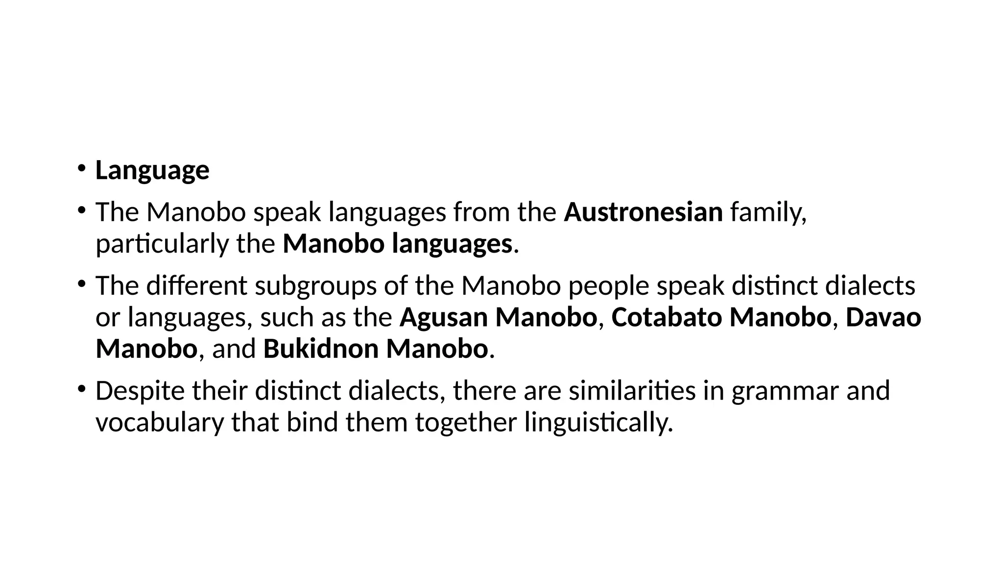 MANOBO IN THE PHILIPPINES. SHORT BACKGROUNDpptx | PPTX