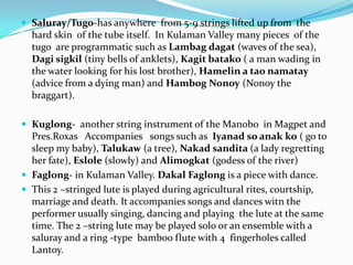 Manobo musical instruments | PPTX