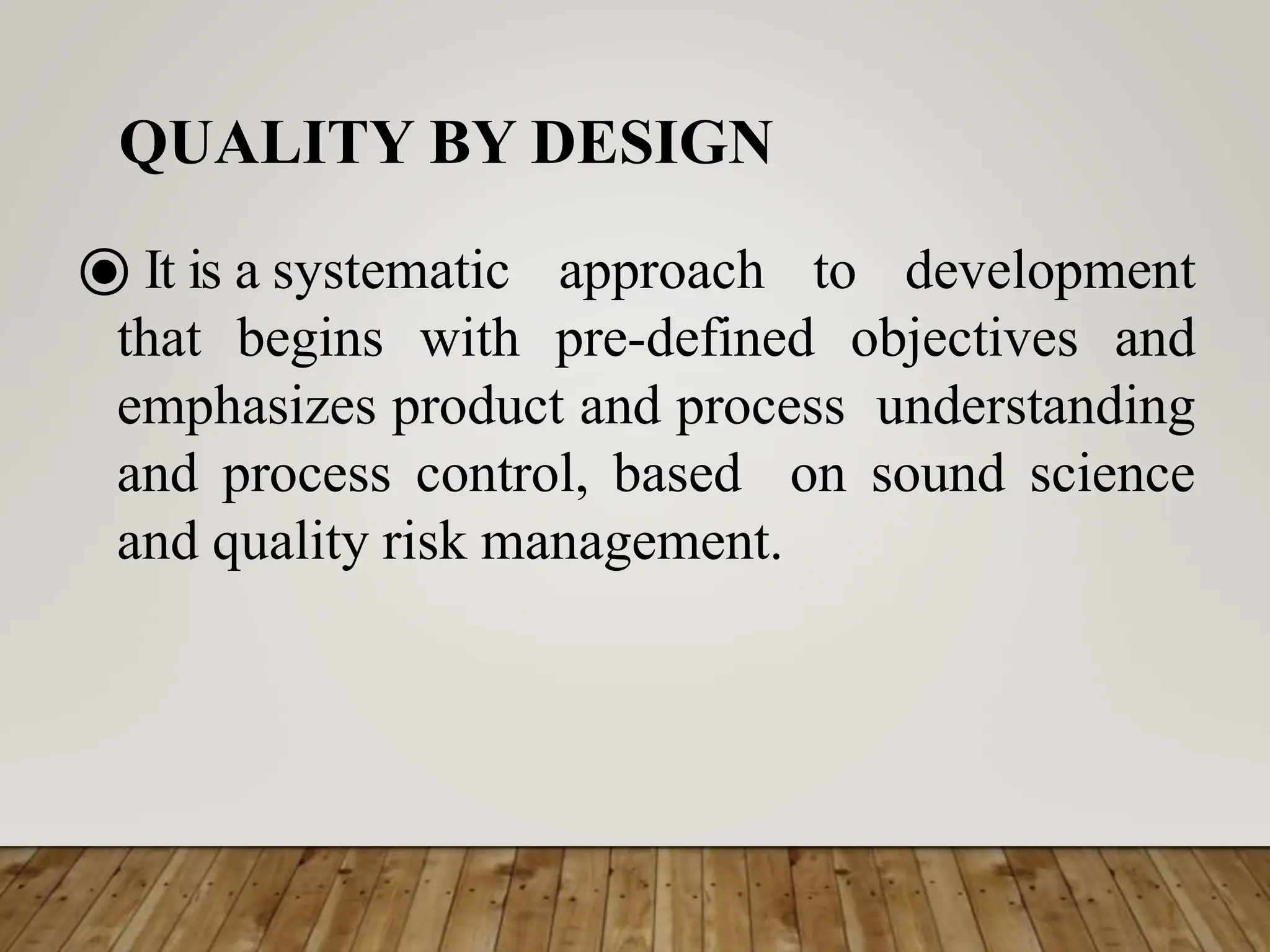 QBD IN PHARMACEUTICAL DEVELOPMENT | PPTX